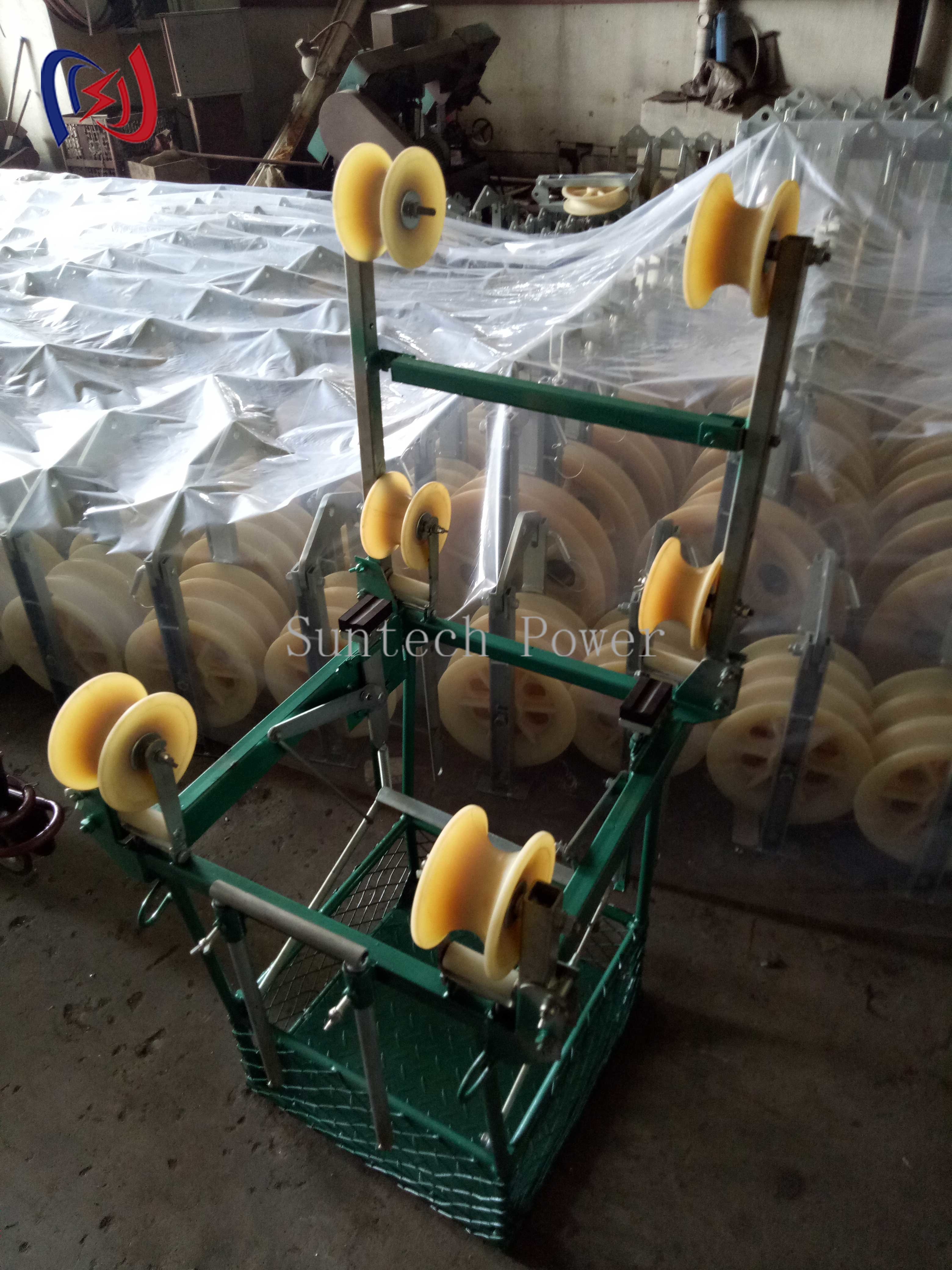 Trolley Inspeksi Quad Conductor Untuk Jalur Transmisi Tegangan Tinggi